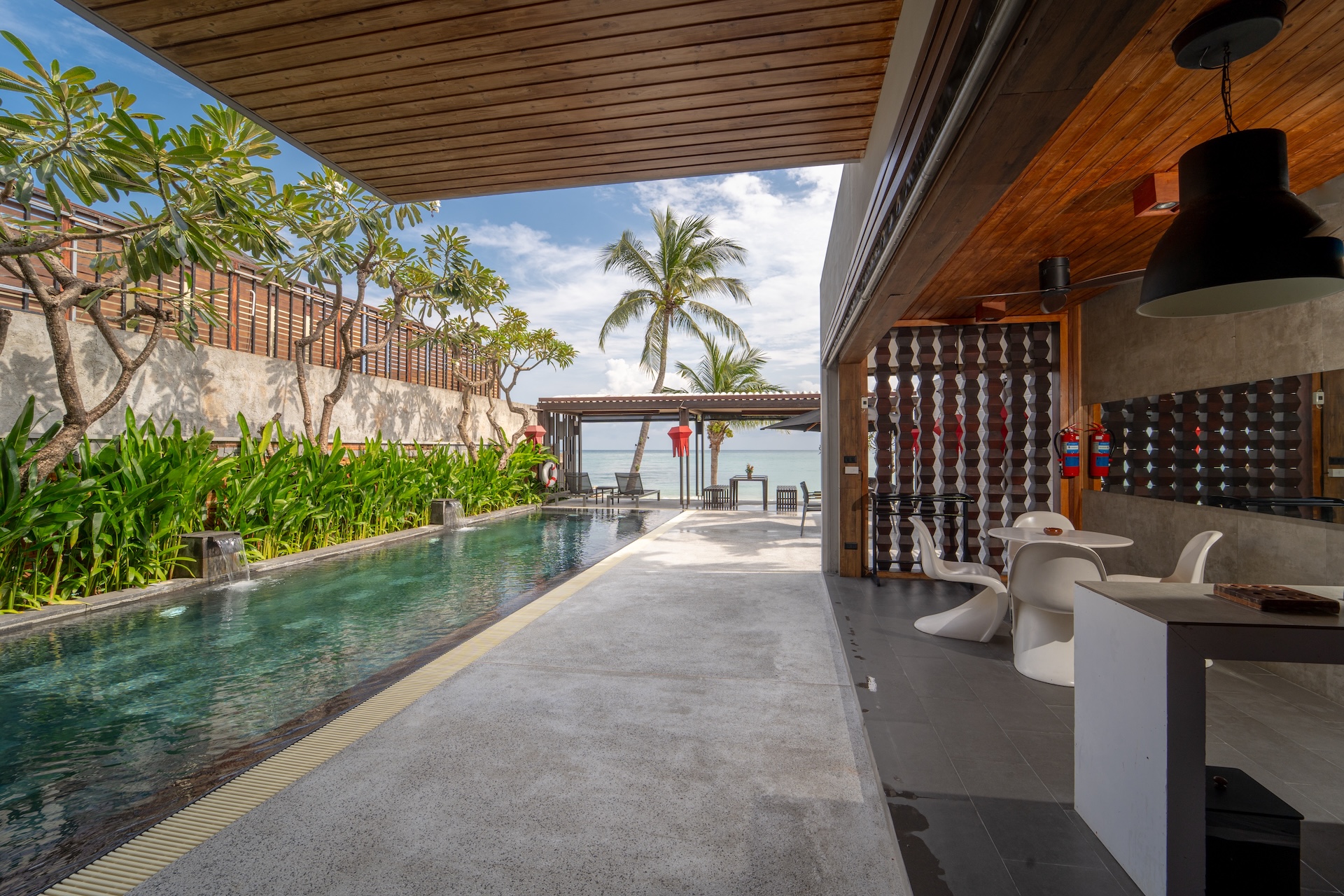 Three Bedroom Beachfront Pool Residence - Pavilion Samui Villas & Resort
